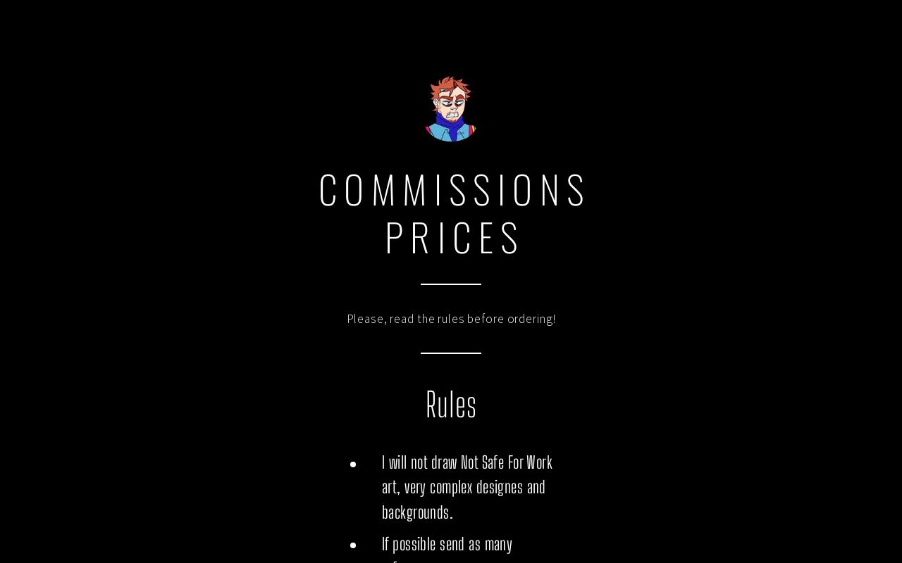 Commissions prices